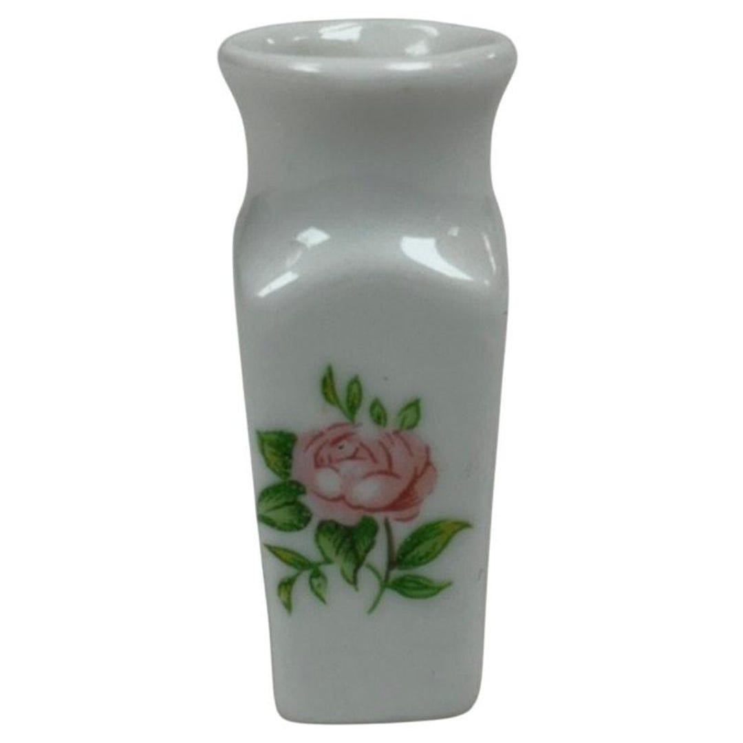 Vintage Tiny Red Rose Vase Hot Springs Arkansas Travel Souvenir 2" High ...