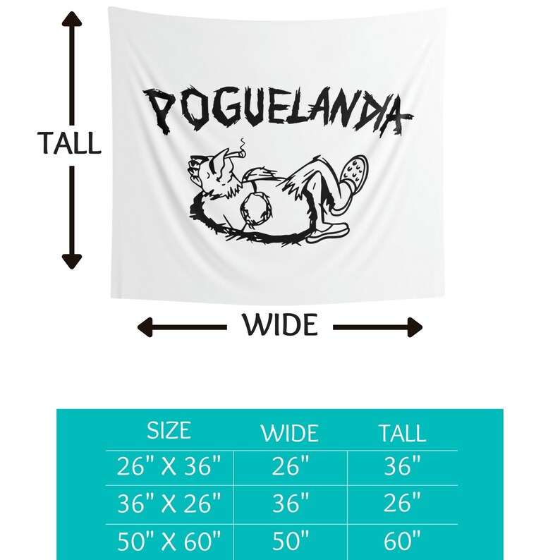 Poguelandia Wall Tapestry Pogue Life Indoor Tapestry - Etsy