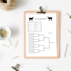 Goat Breeding and Medical Log/tracker, Goat Record Keeping, Homestead ...