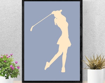 Golf Minimalist Wall Art - Etsy