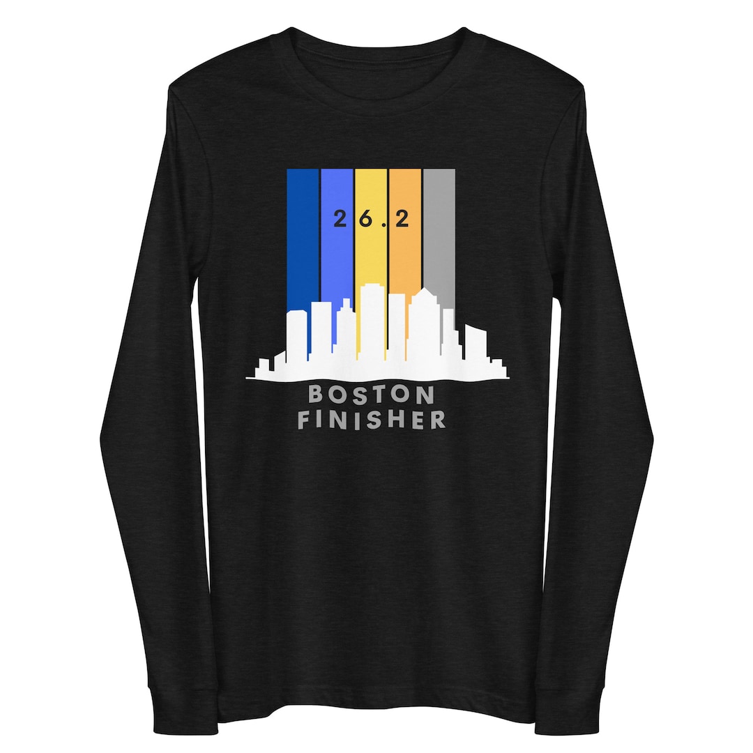 Boston Finisher Marathon Long Sleeve T-shirt Boston Marathon Shirt ...