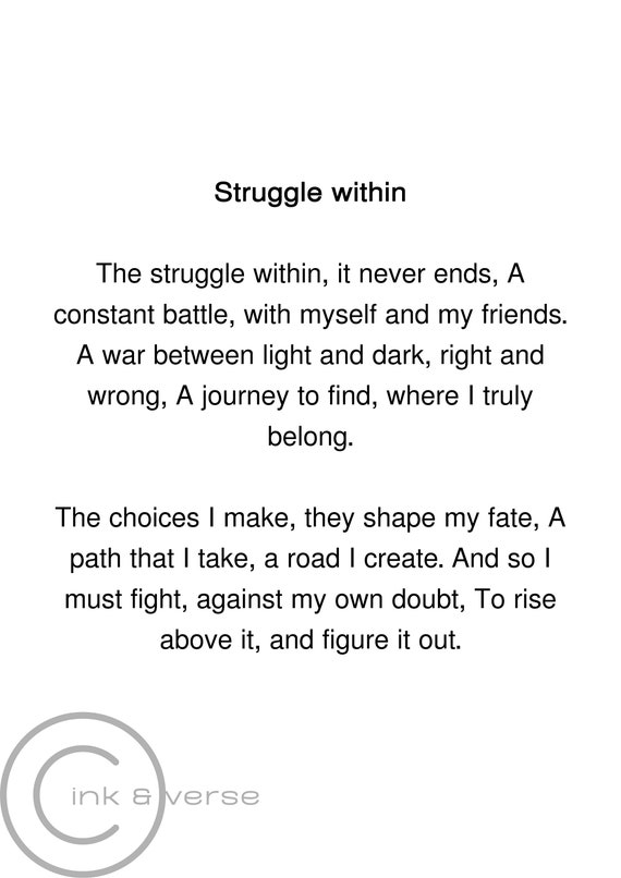 Poems About Struggles