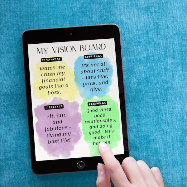 Digital Vision Board for Men - Etsy