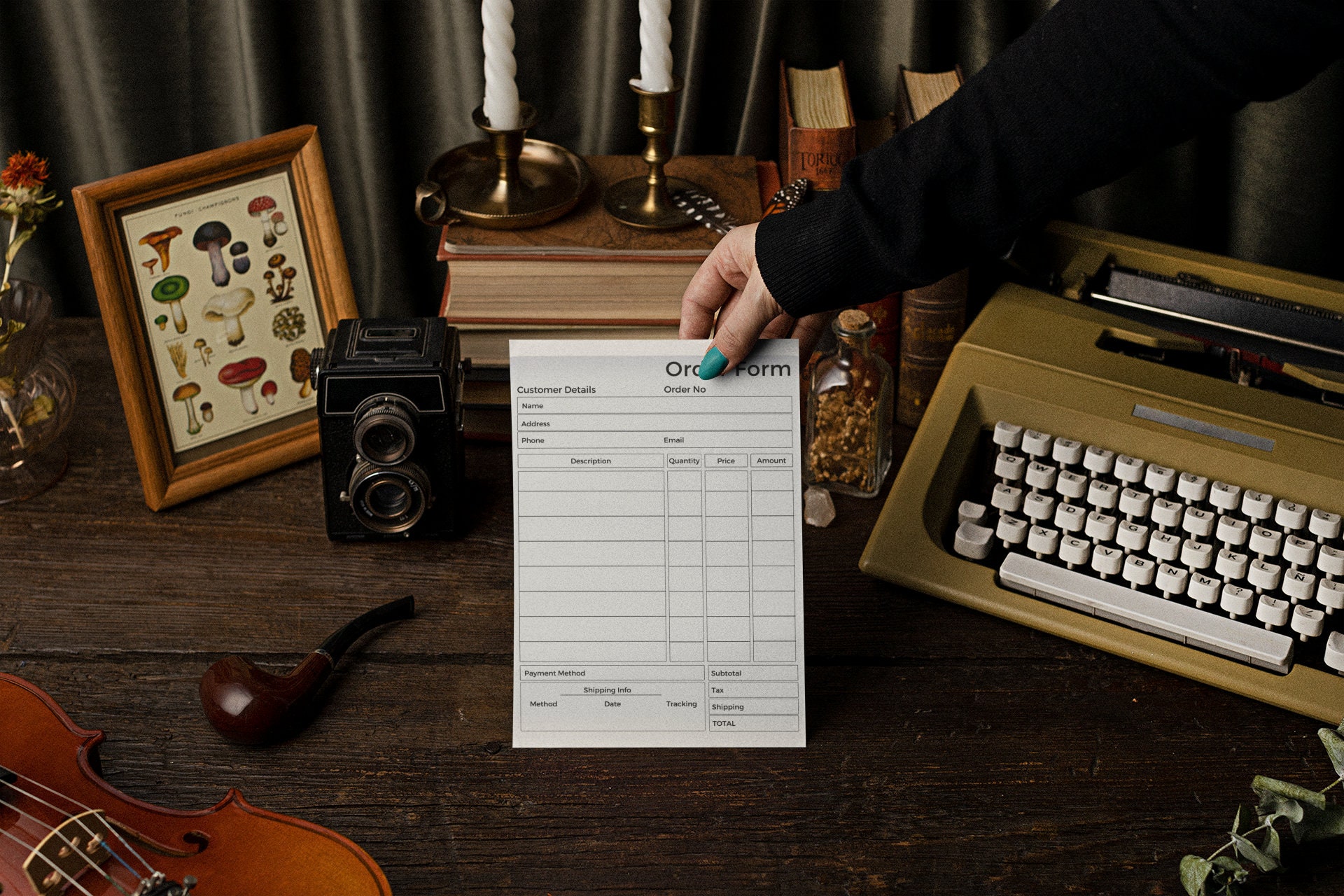 Editable Order Form Template Google Slides Purchase Order Template ...