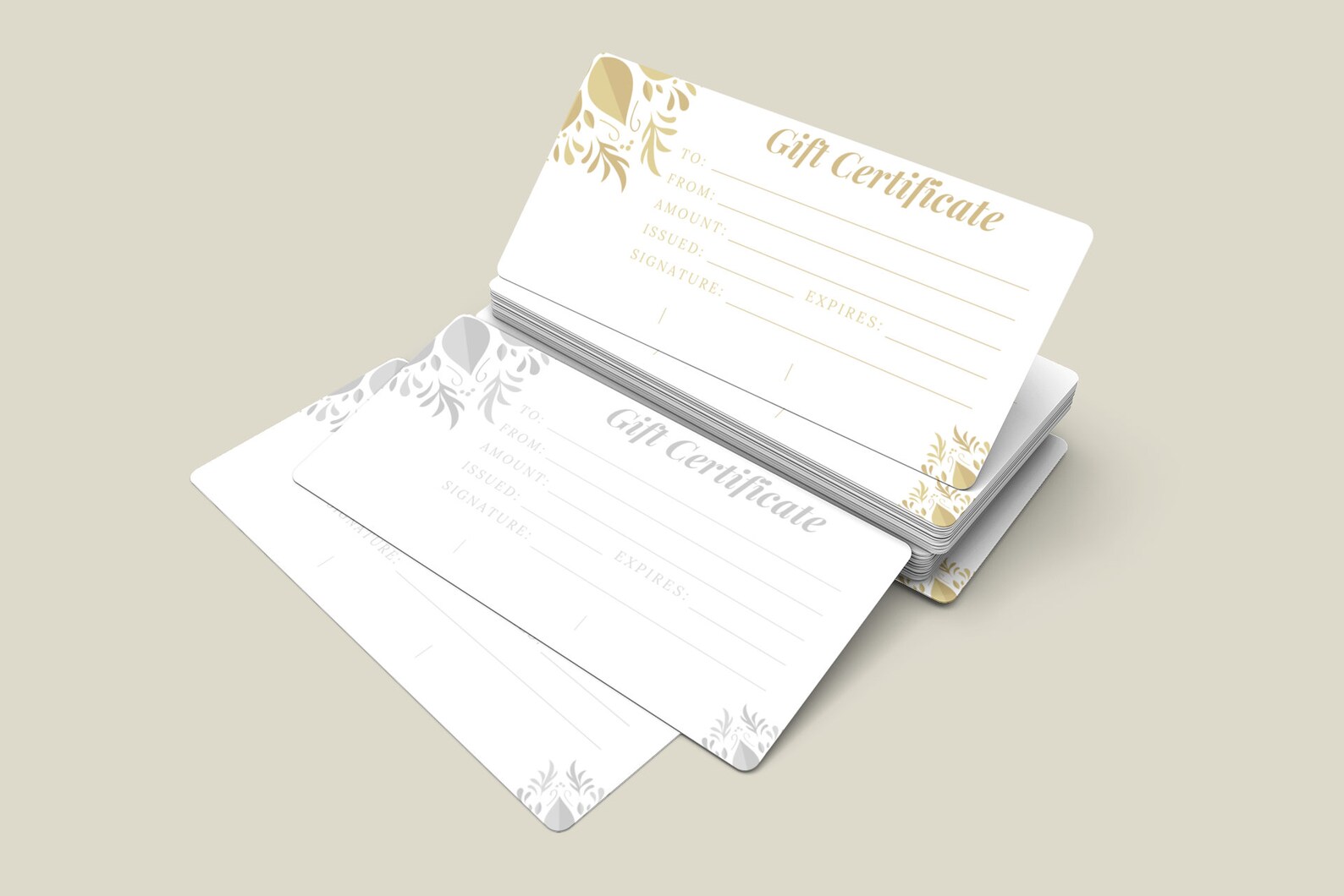 Business Gift Certificate Template Google Slides, Fillable Template ...