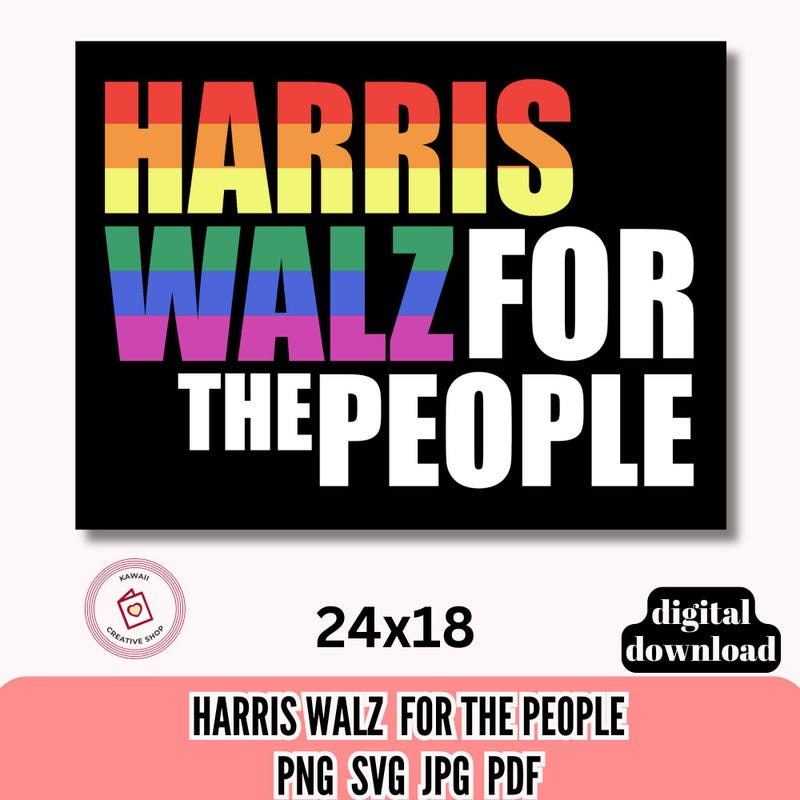 Harris Walz Sign - Etsy