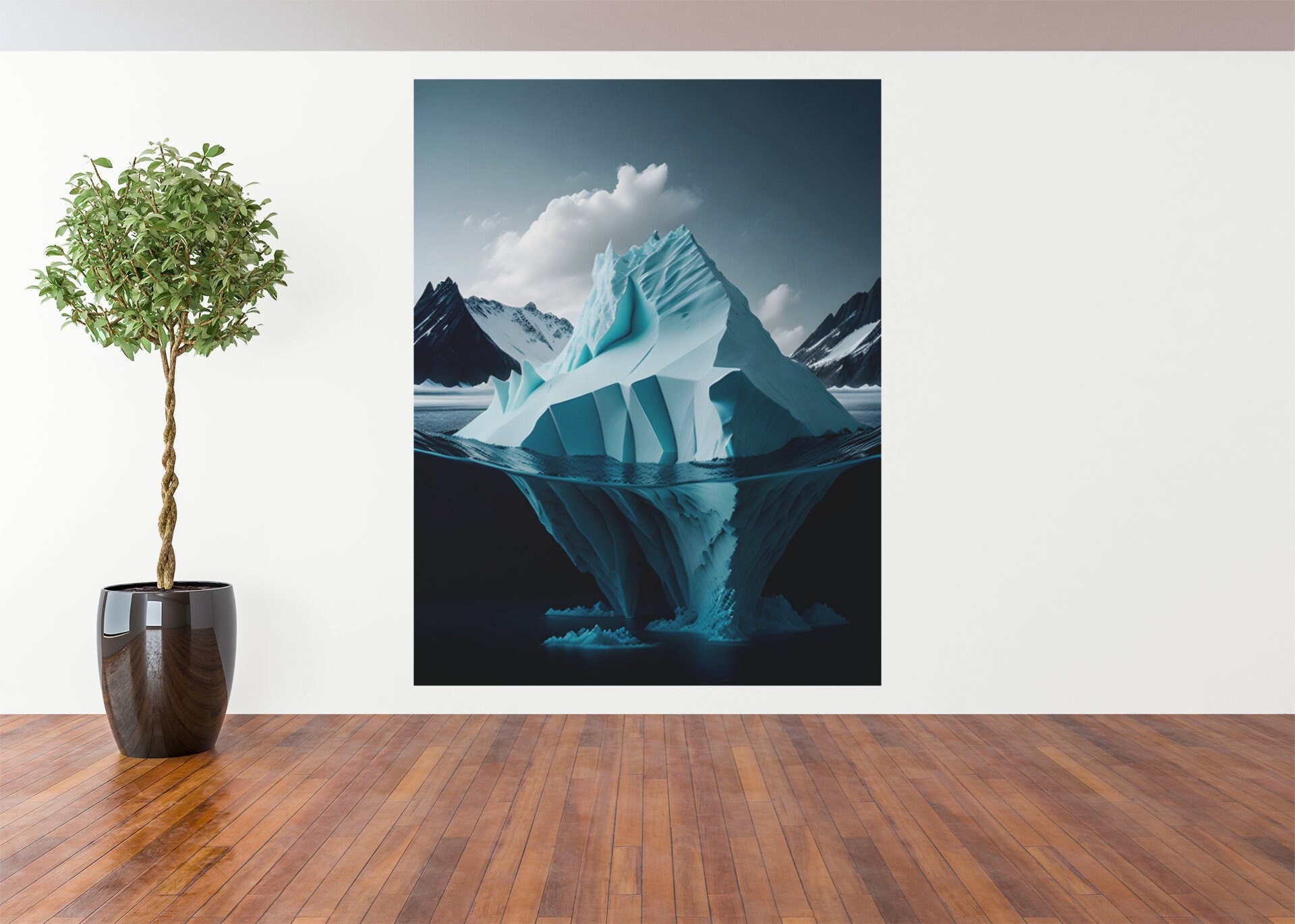 Iceberg Printable Poster Iceberg Wall Art Print Arctic Poster Glacier ...