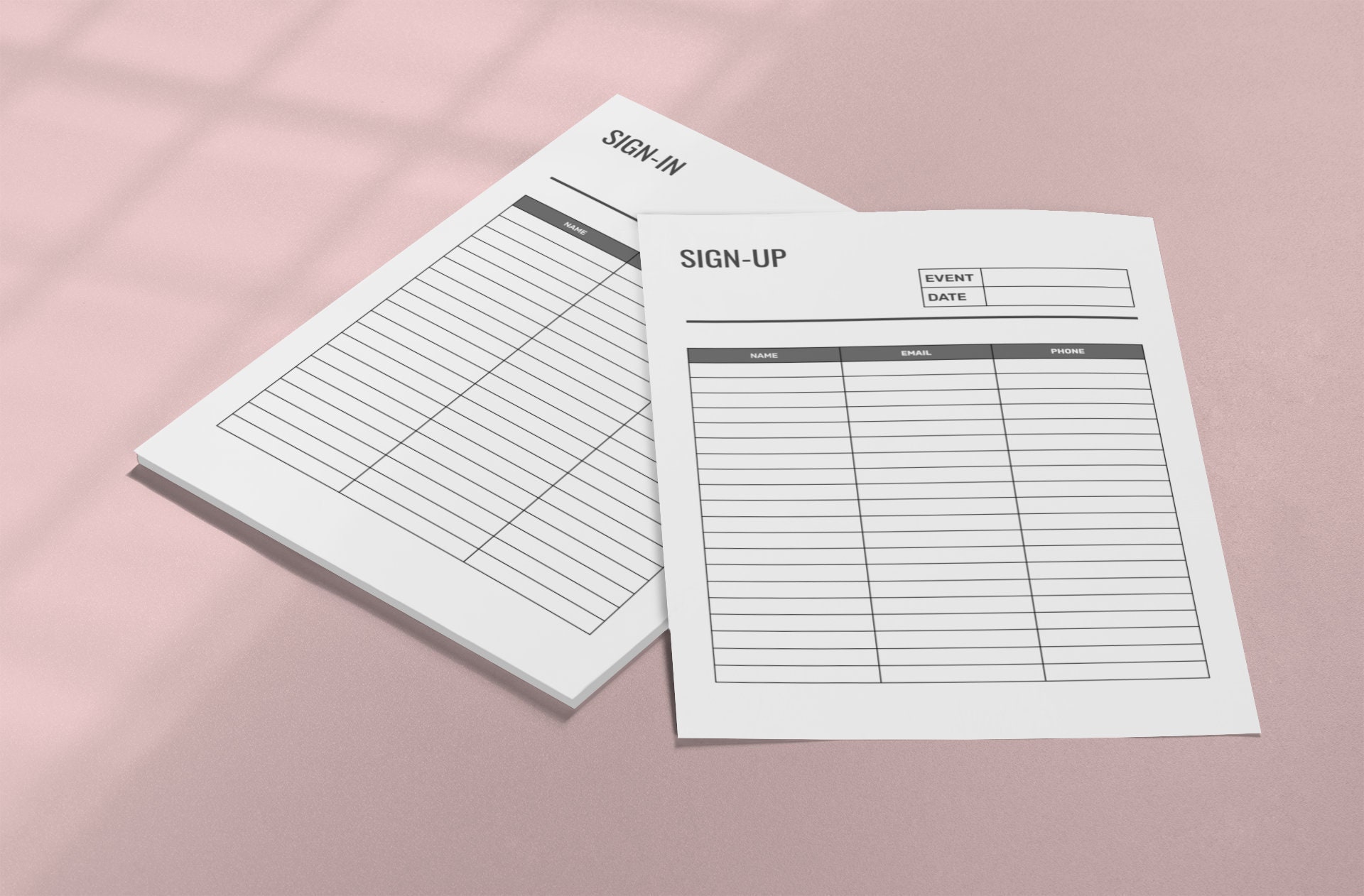 Hoja de registro imprimible Plantilla de hoja de registro - Etsy México