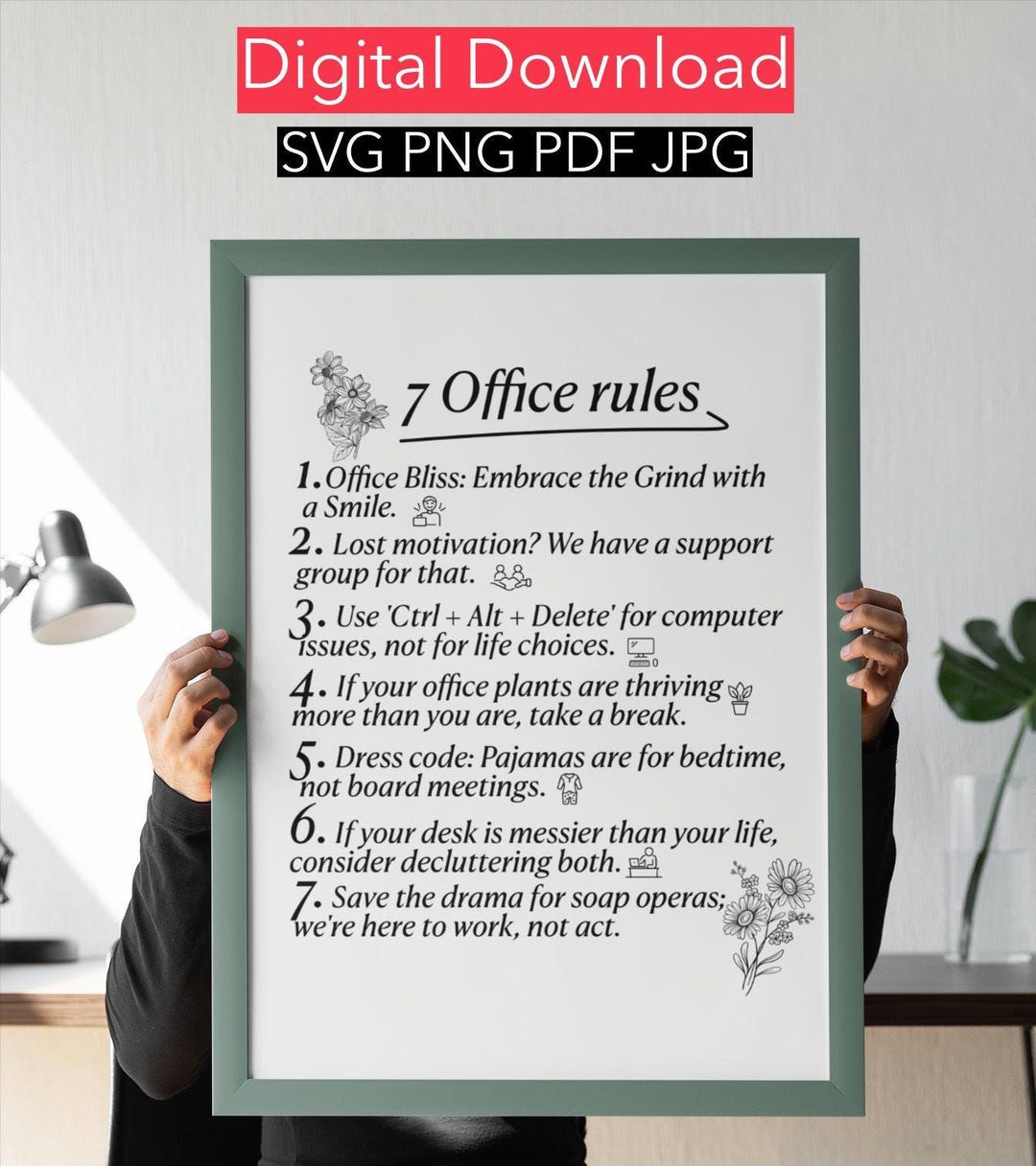 Printable Workplace Humor Funny Office Gifts SVG PNG JPG Pdf Teamwork ...