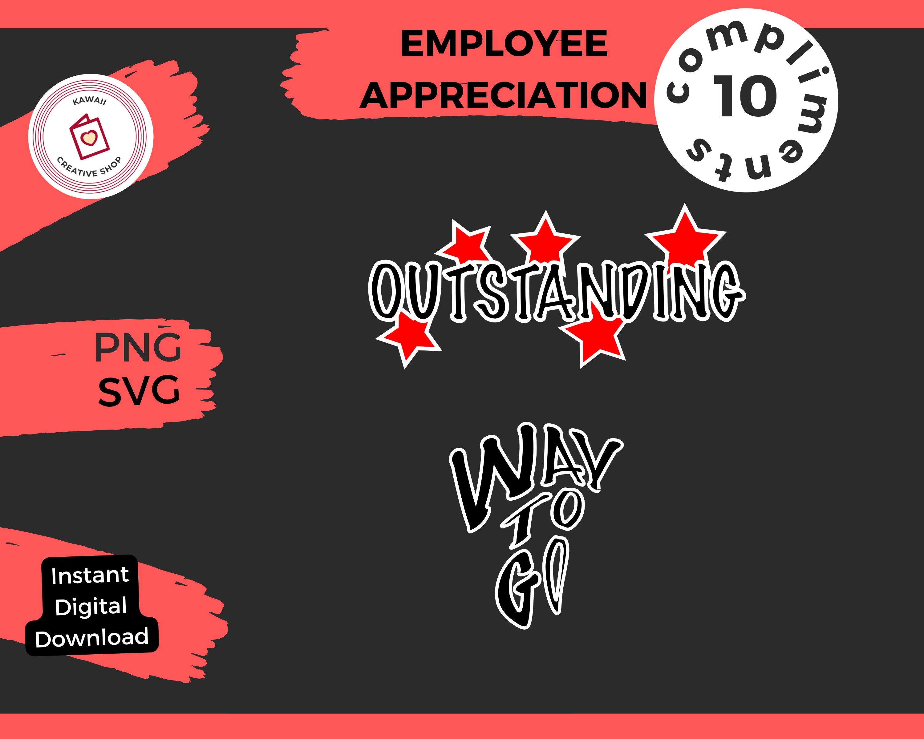 Employee Appreciation SVG PNG, Team Appreciation Printable, Staff ...