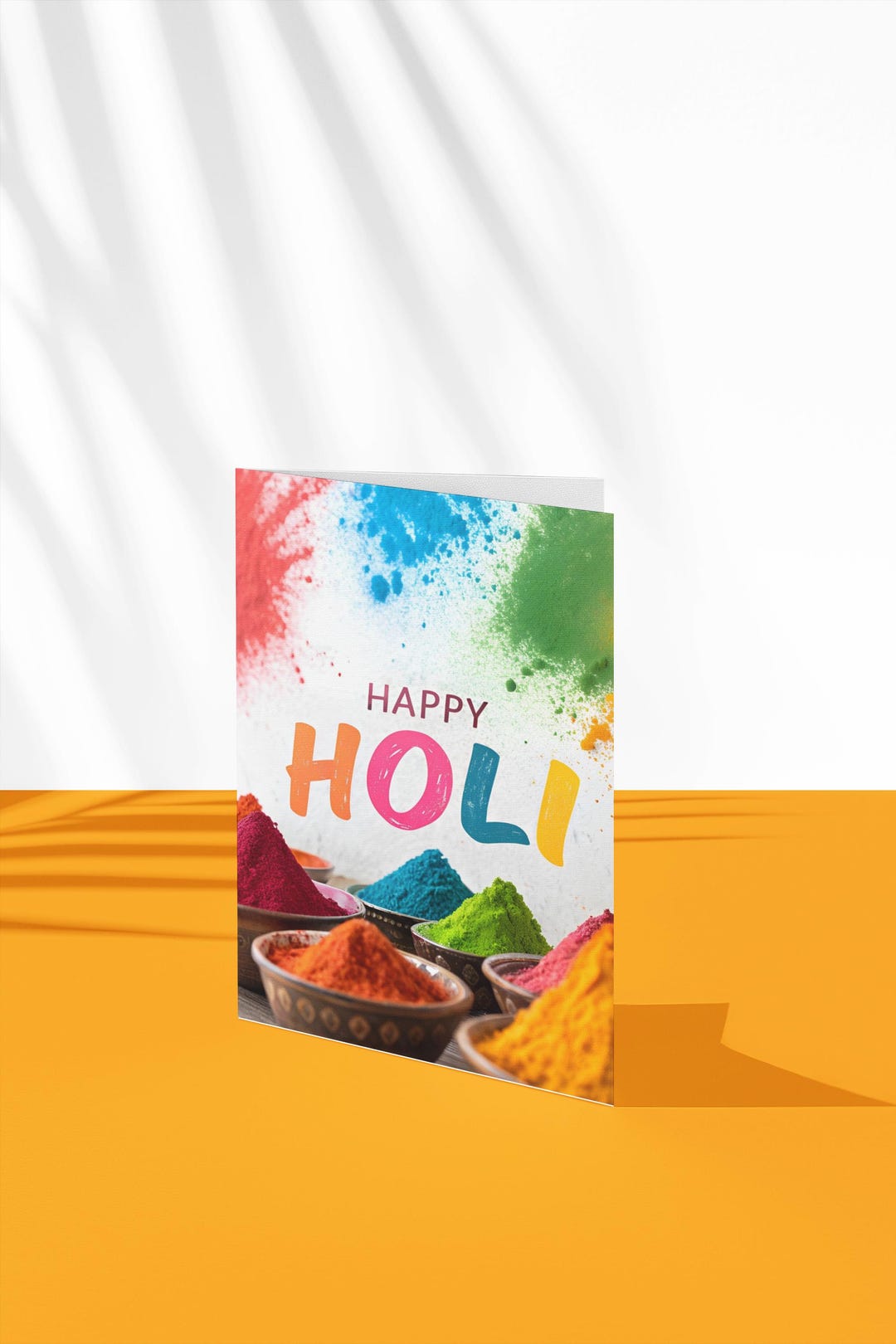 Happy Holi Printable Greeting Card 5x7 Vibrant Color Splash Holi Card ...