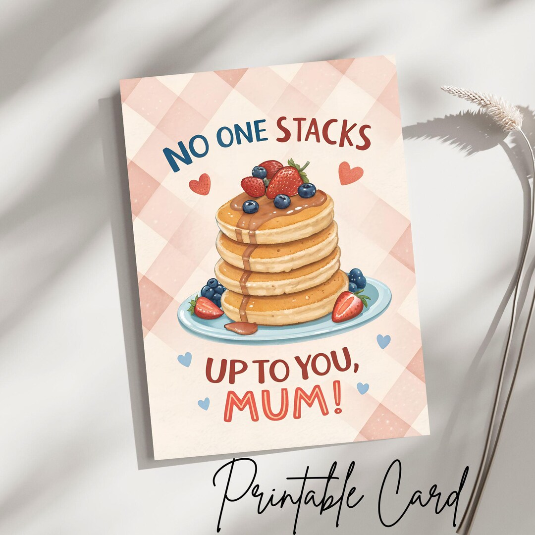 Mother's Day Puns Card Printable 5 X 7 Punny and Humorous Design for ...