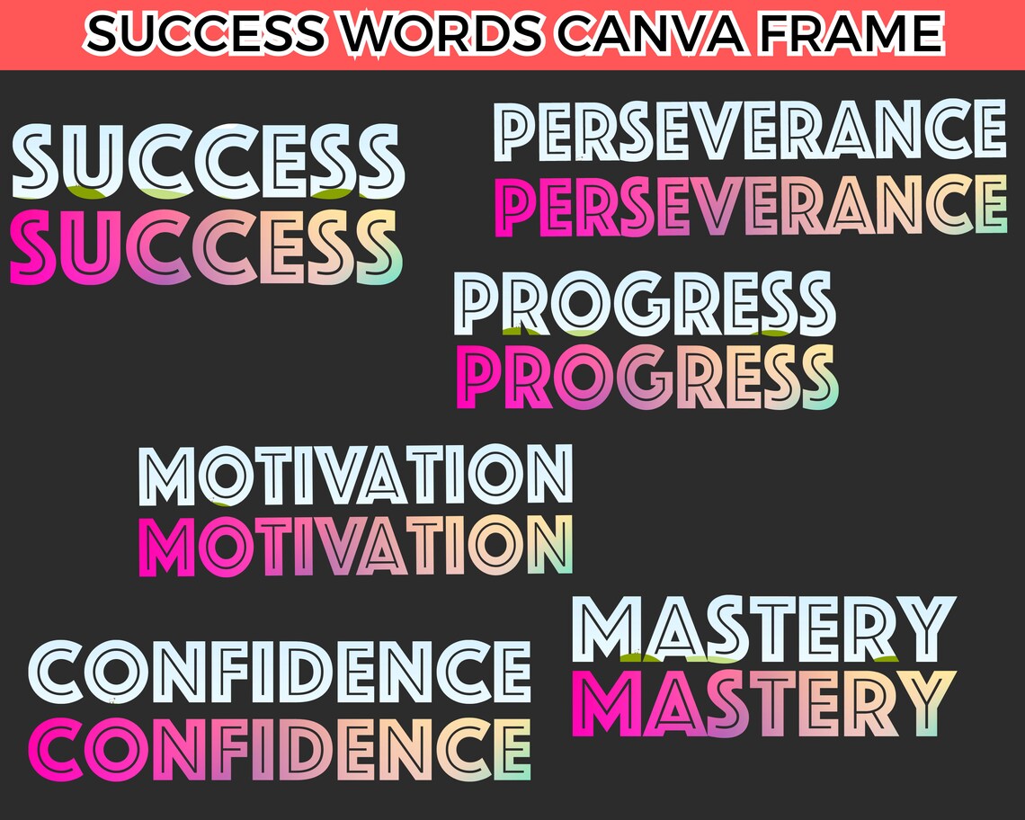 Canva Frames Canva Word Frame Bundle Commercial Use Word Frames ...