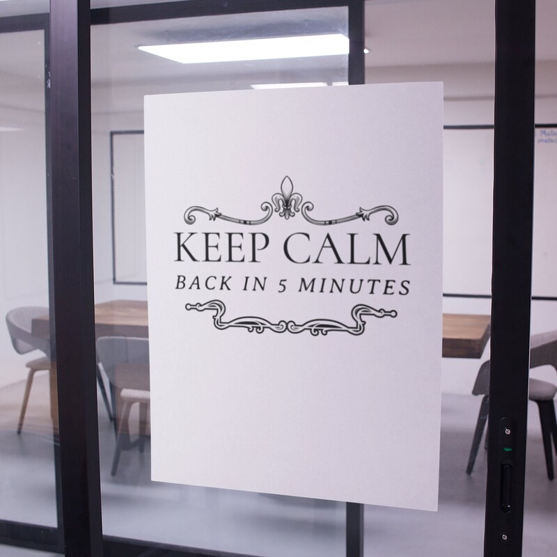 Back in Minutes Sign - Etsy