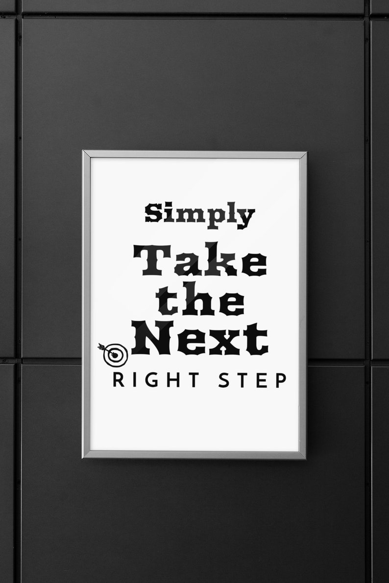 Next Right Step SVG PNG PDF Positive Affirmations - Etsy