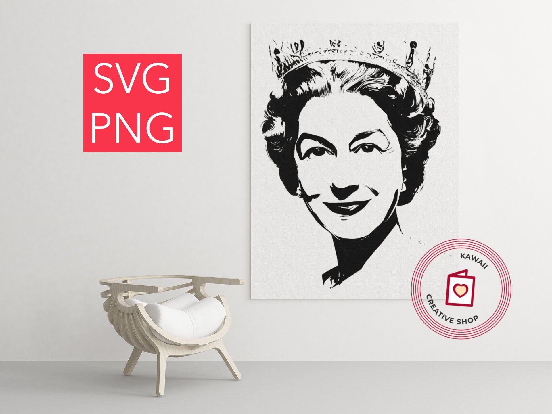 Queen Elizabeth Ii SVG File, Queen of England PNG, Queen Elizabeth 2 ...