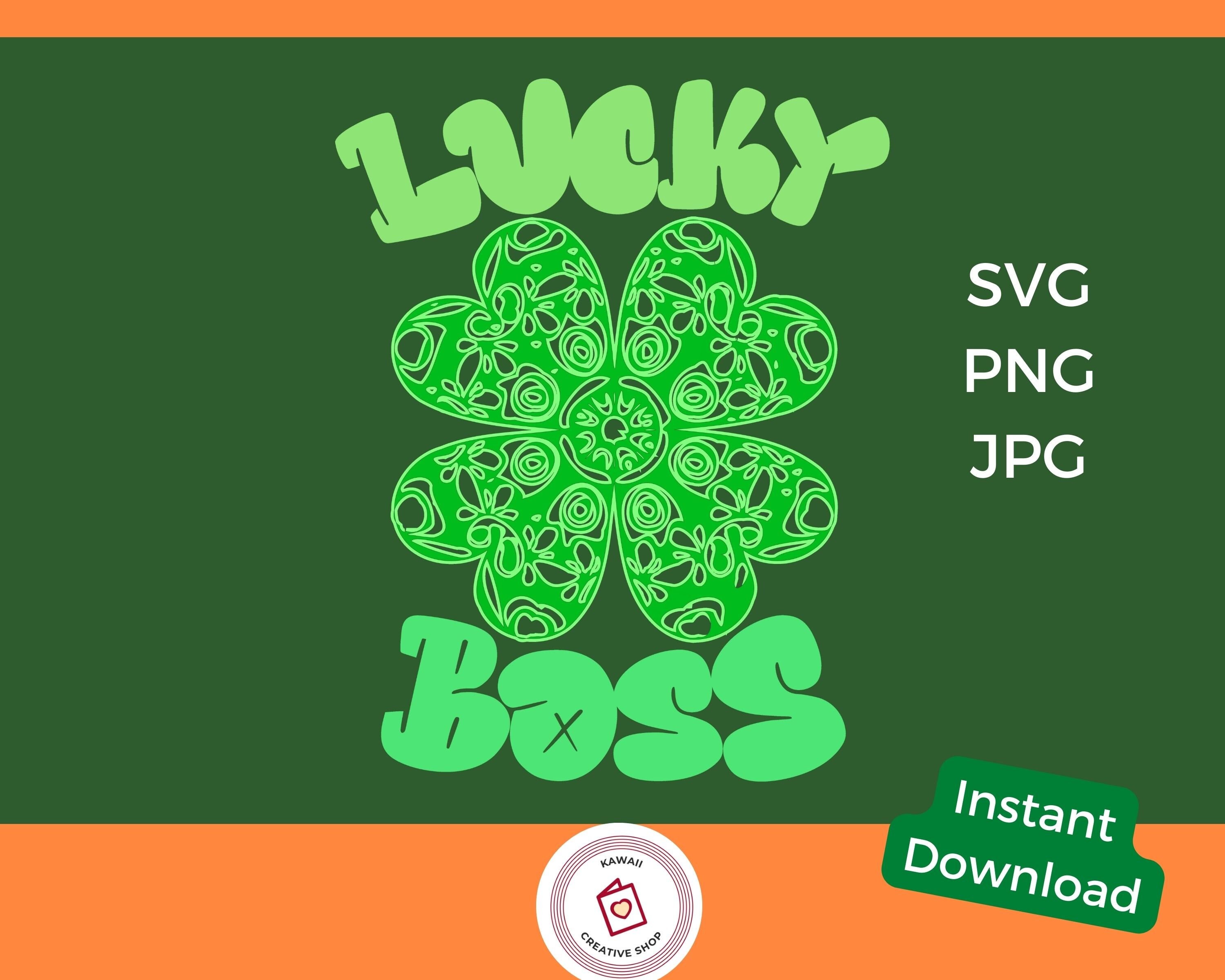 Irish Boss St Patricks Day, Lucky Boss Groovy SVG, Green St Patricks ...