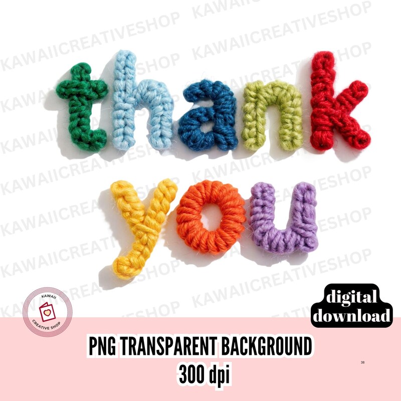 Yarn Thank You - Etsy