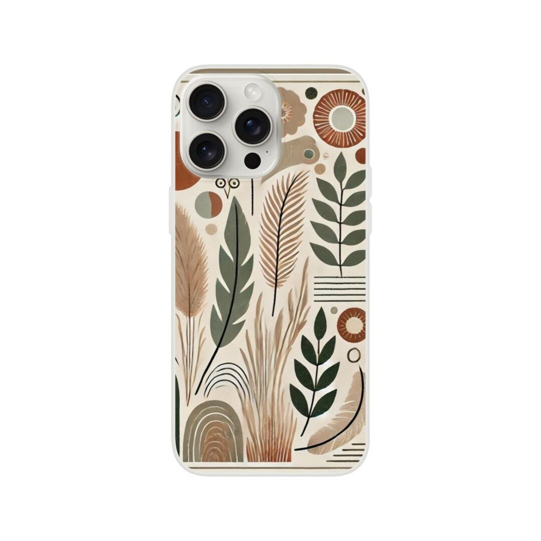 Boho Natural Color Palette Phone Case Earthy Tones Terracotta Sage ...