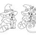 Halloween/fall Frogs Digital Color Pages - Etsy