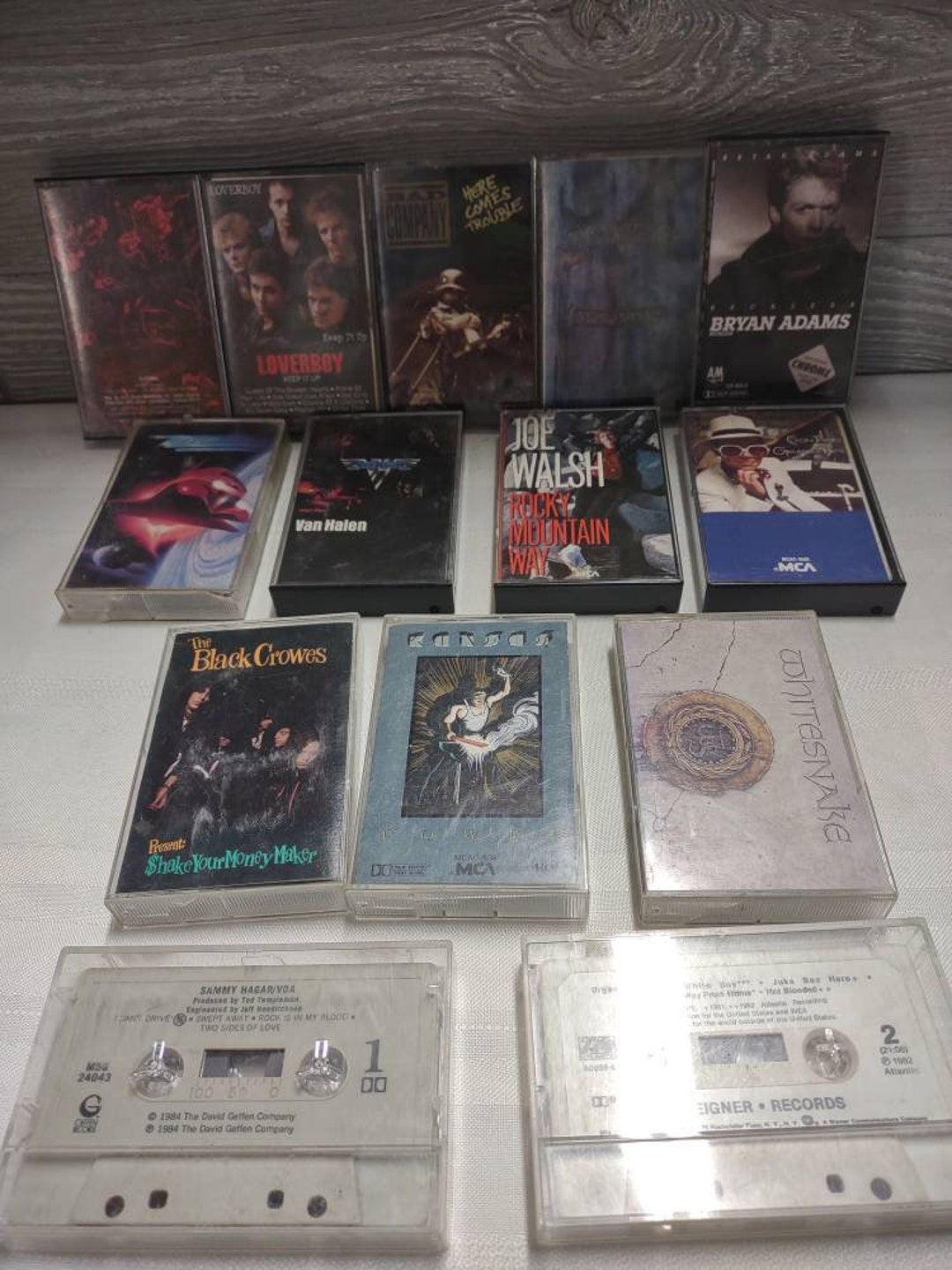 Big Lot of 70s and 80s Rock Cassettes Lover Boy Bad Company - Etsy