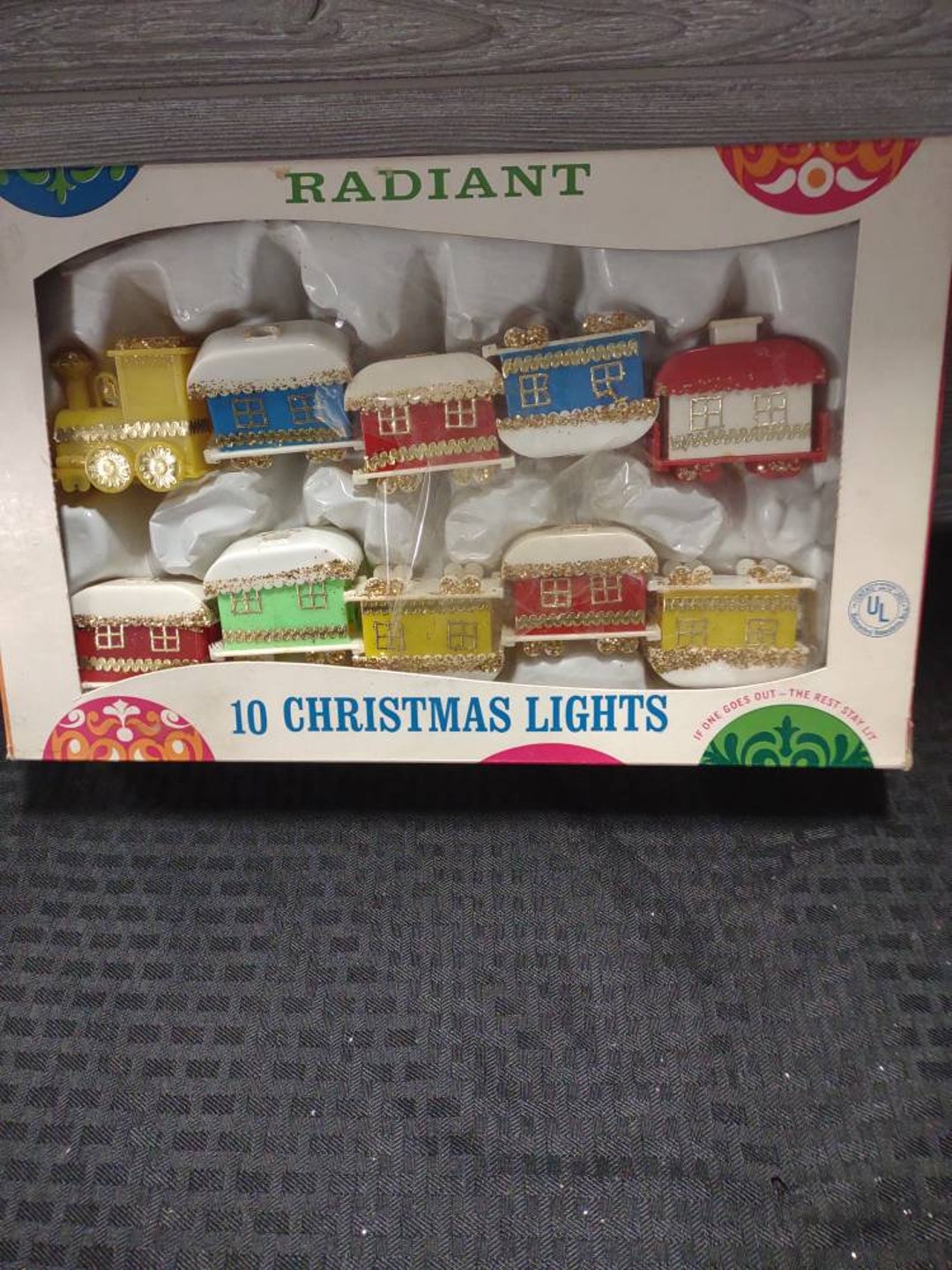 Vintage Rare Radiant Christmas Lights Train Set - Etsy