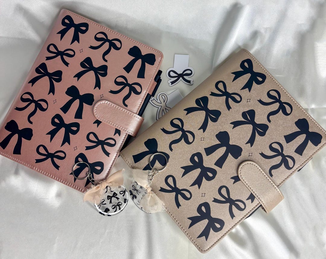 Coquette Bow Gift Set, Coquette Keychain, Gift for Her, A5 Binder ...