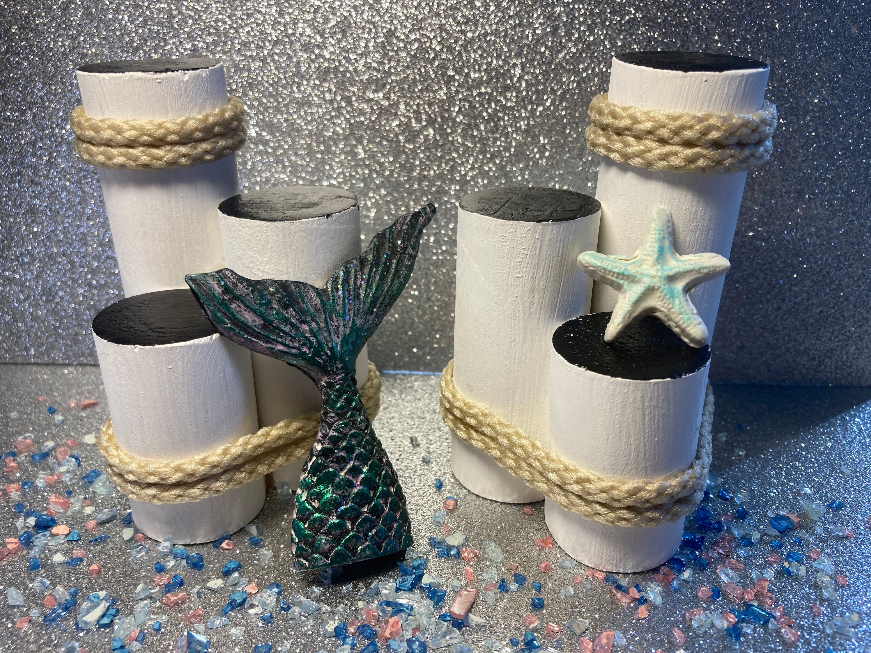 Nautical Pilings, Nautical Beach Pilings, Mini Nautical Pilings, Lake ...