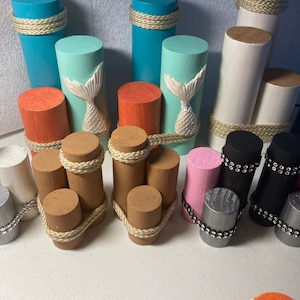 Nautical Pilings, Mini Nautical Pilings, Nautical Posts, Beach Decor ...