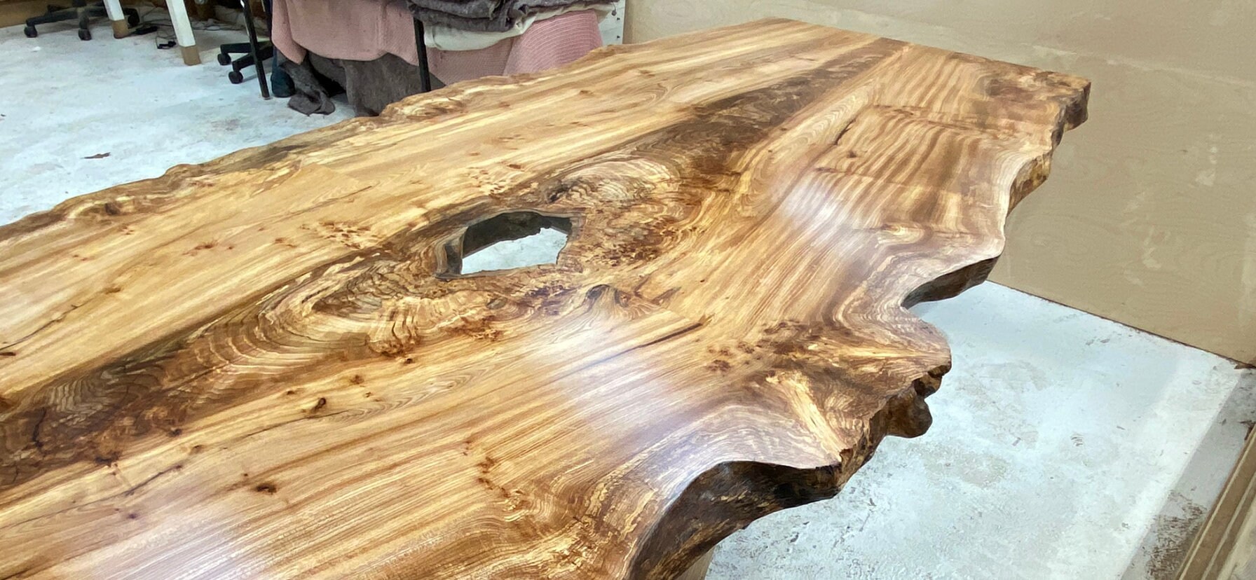 Bespoke Hand Crafted Elm Dining Table - Etsy