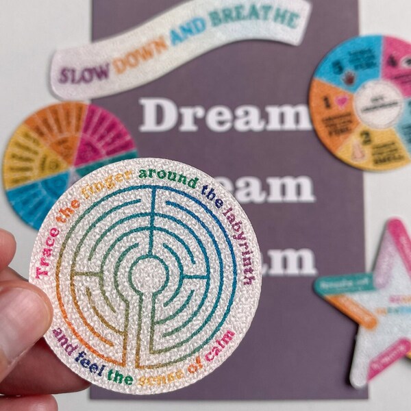 Anxiety Textured Stickers - Etsy