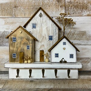 Old Wood Driftwood Key Board Wooden House Hook Bar Key Key Holder Key ...