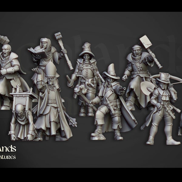 28mm Witch Hunter Miniatures - Etsy