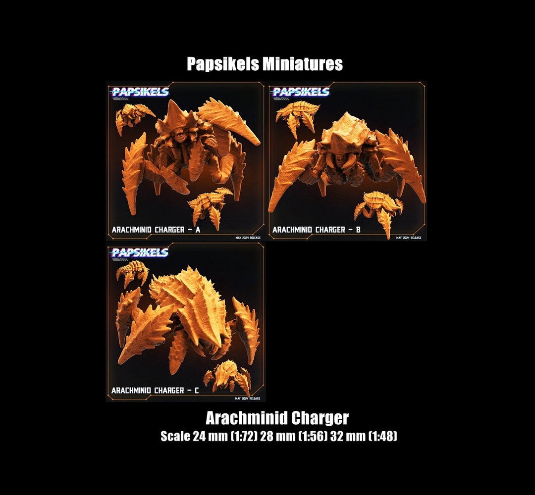 Papsikels Arachminid Charger / Space Bugs / Aliens / Xenos / Tabletop ...