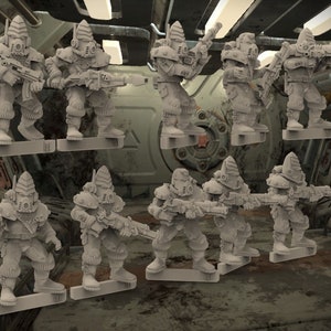 Sci-fi Space Pirates Squad / Space Marauders (set = 10 Miniatures ...