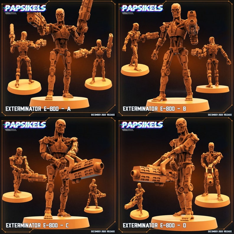 Papsikels E-800 Exterminator Squad / Tabletop Miniatures / RPG - Etsy