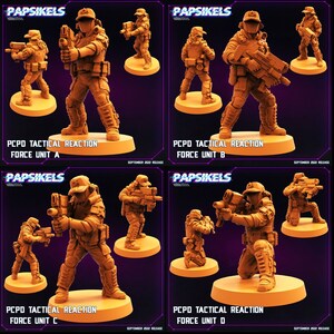 Papsikels Miniatures | Sci-fi S.W.A.T. Police Enforcers | Cyberpunk ...