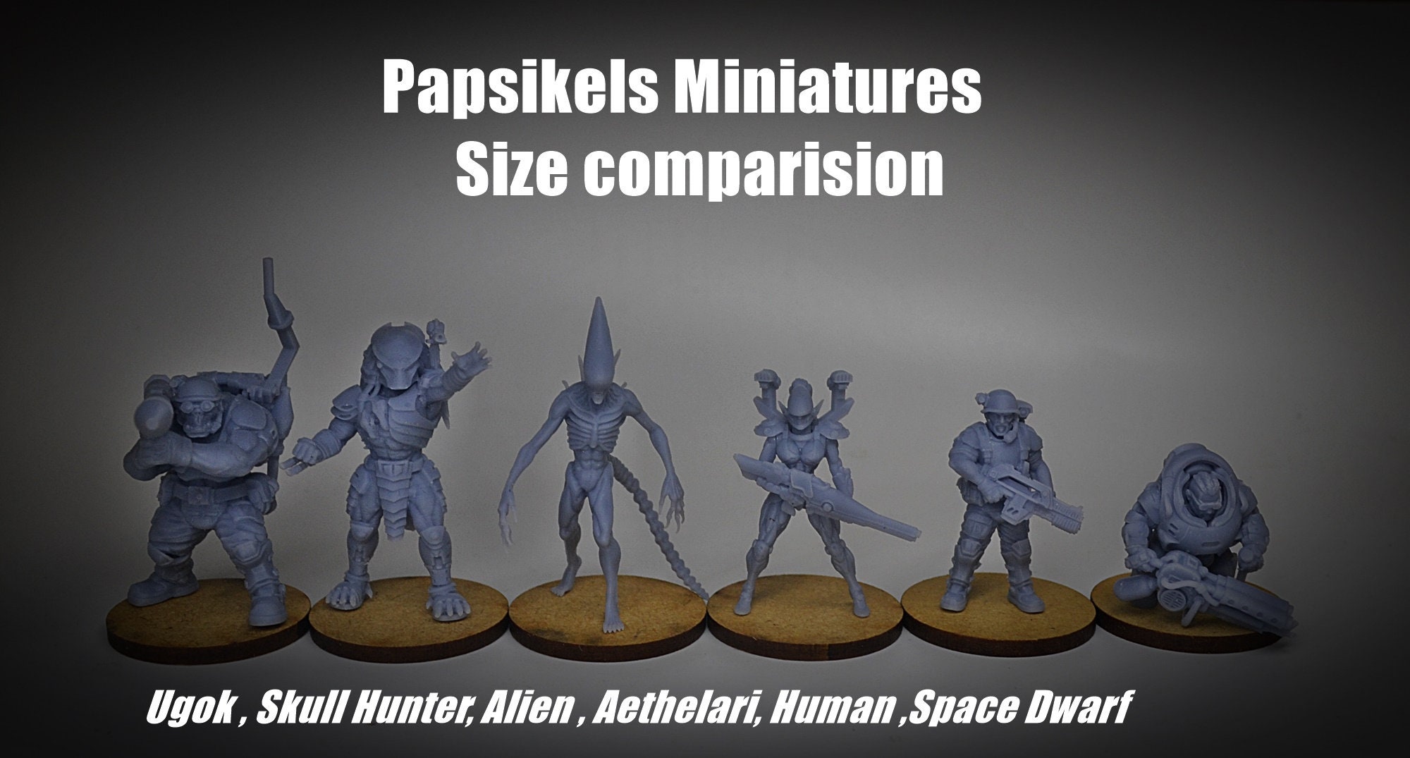 Papsikels Miniatures Sci-fi Colonial Marines Fire Team Zeta / - Etsy