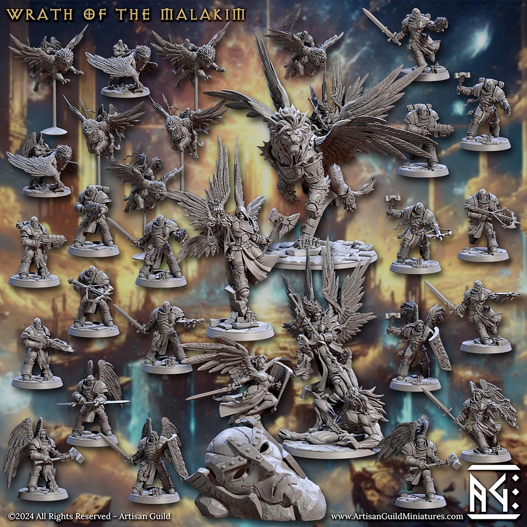 Artisan Guild Fantasy Wrath of the Malakim / Celestial Angels / Fantasy ...