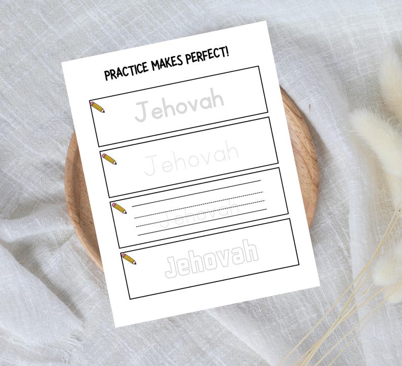 JW Toddler Meeting Workbook – Printable Quiet Time Activities for JW ...