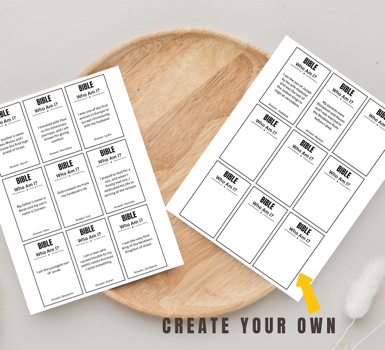 Who Am I - Bible Edition Game for Bible Characters JW Bible Game for ...