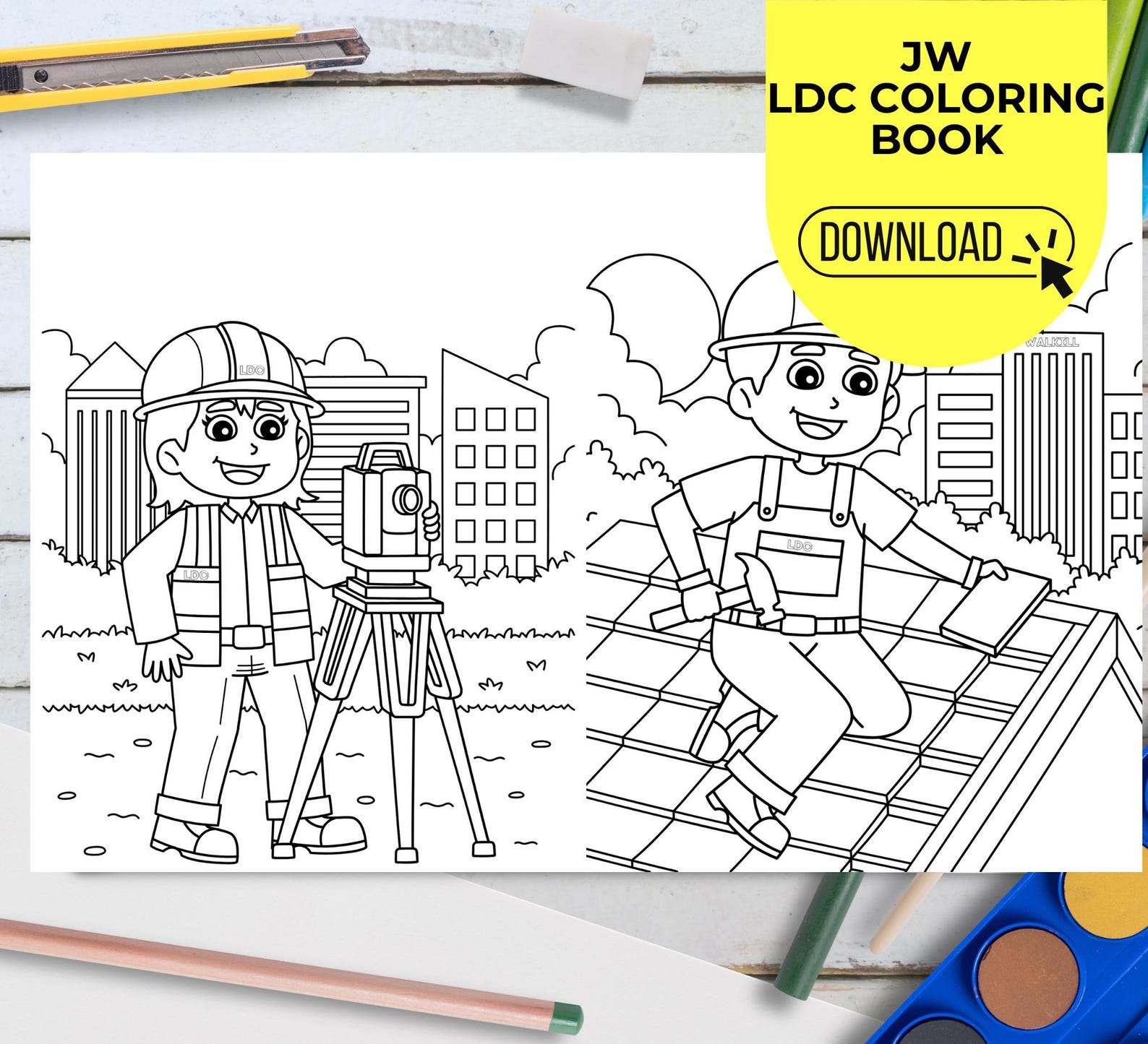 JW Kids LDC Coloring Pages Jw Coloring Pages JW Kids Gifts Jw Kids ...