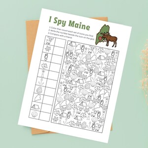 50 States Project | Maine Facts Activities Maine Coloring Page, U.S ...