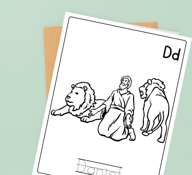 ABC Bible Characters Coloring Pages for JW Kids Gift for JW Kid Meeting ...