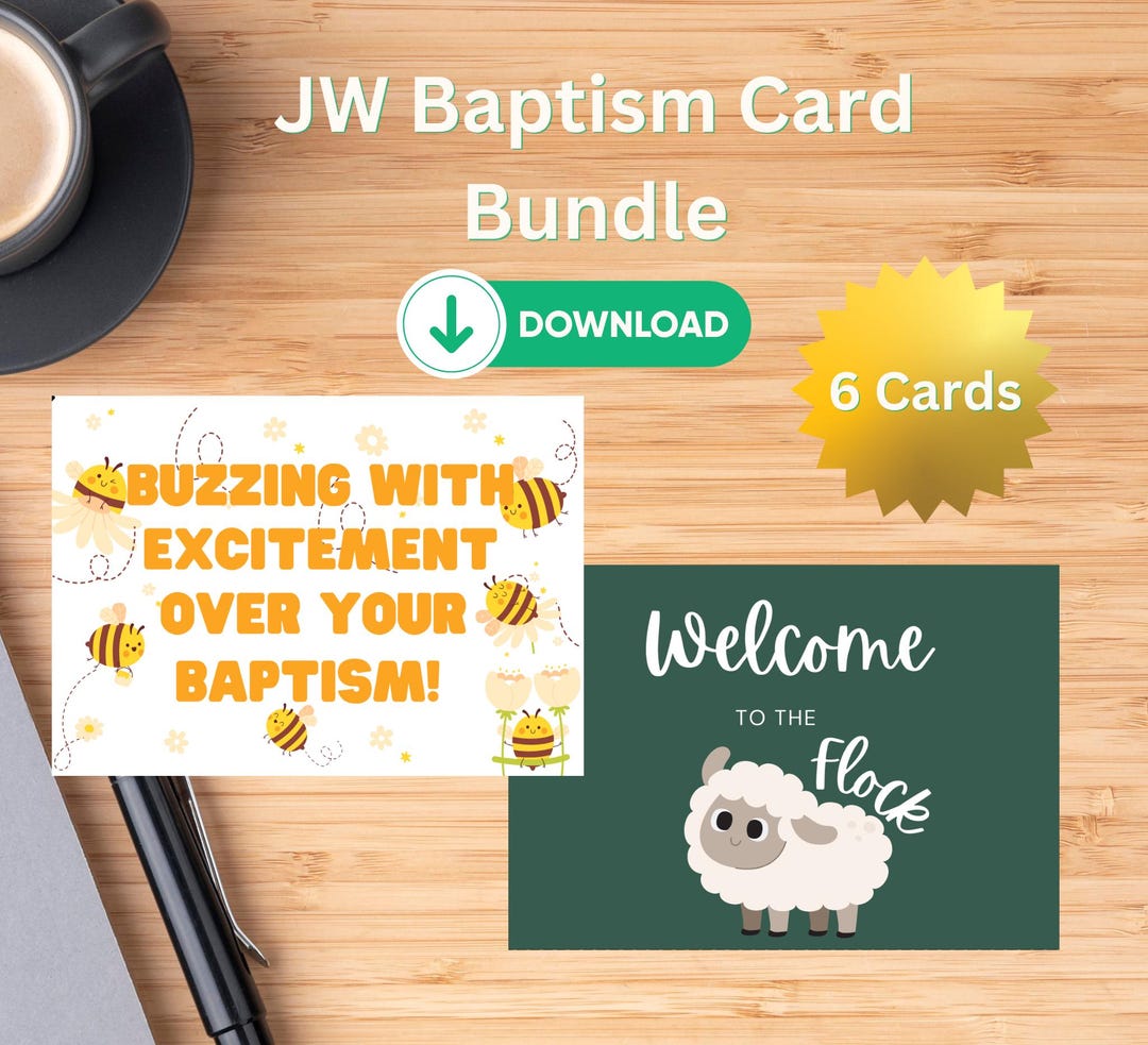 JW Baptism Card Congratulations on Baptism Card Best Life Ever JW Card ...