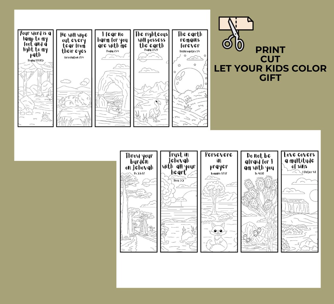 JW Kids Printable Bookmarks JW Kids Gifts JW Kids Activity Kids ...