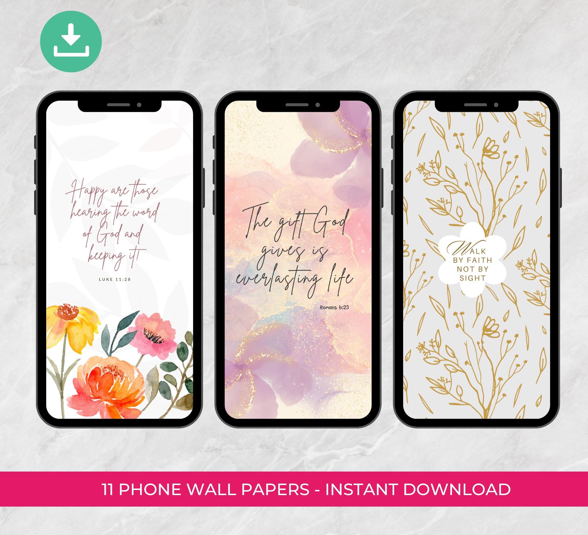 JW Bible Verse Wallpaper Background, 20 Pack, Christian Lock Screen ...