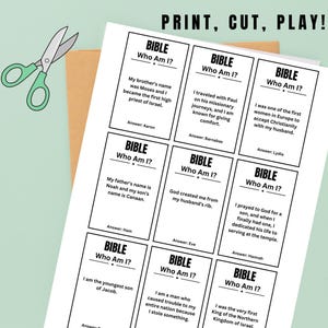 Who Am I - Bible Edition Game for Bible Characters JW Bible Game for ...