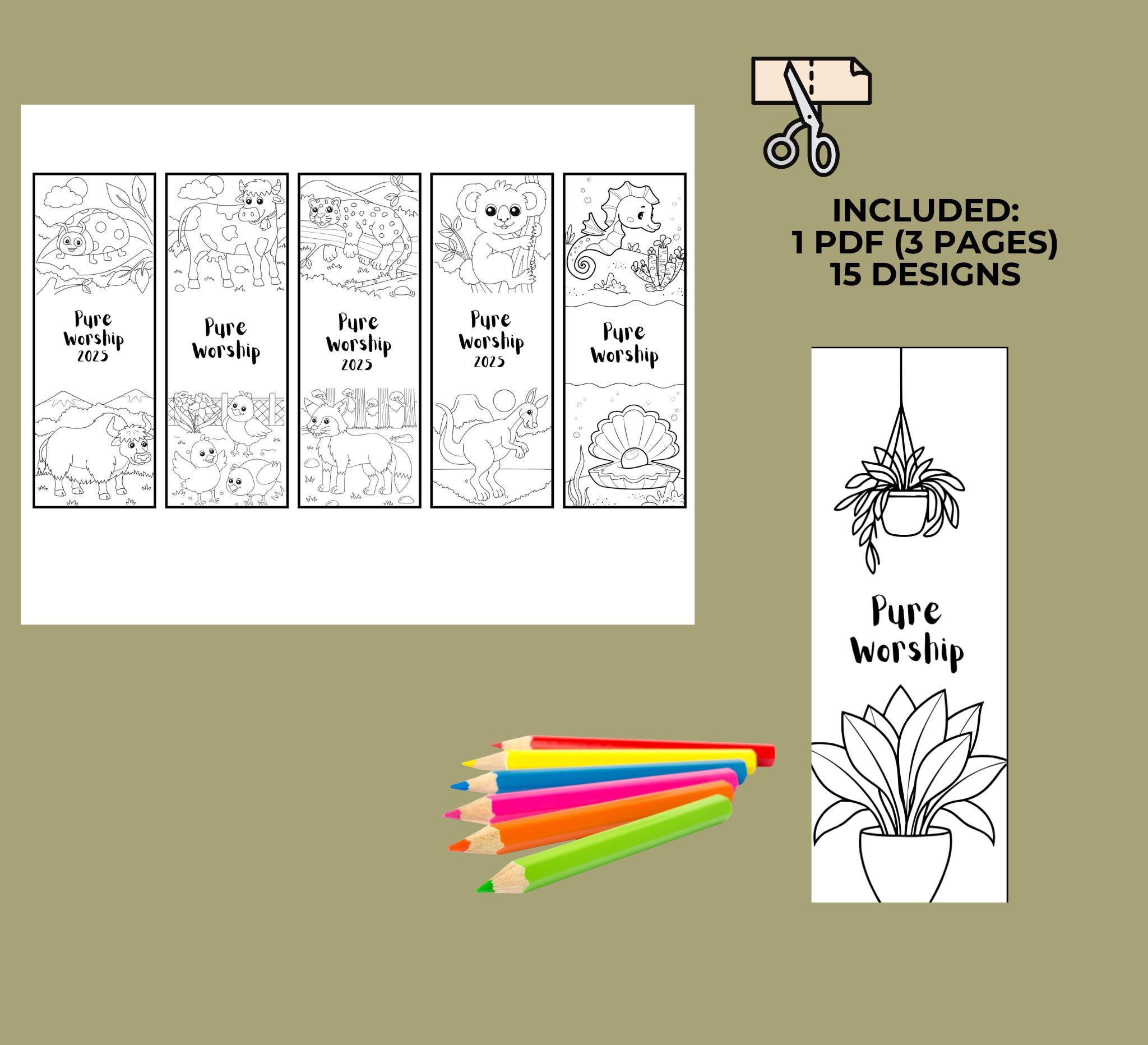 2025 JW Convention Pure Worship Printable Bookmarks, JW 2025 Convention ...