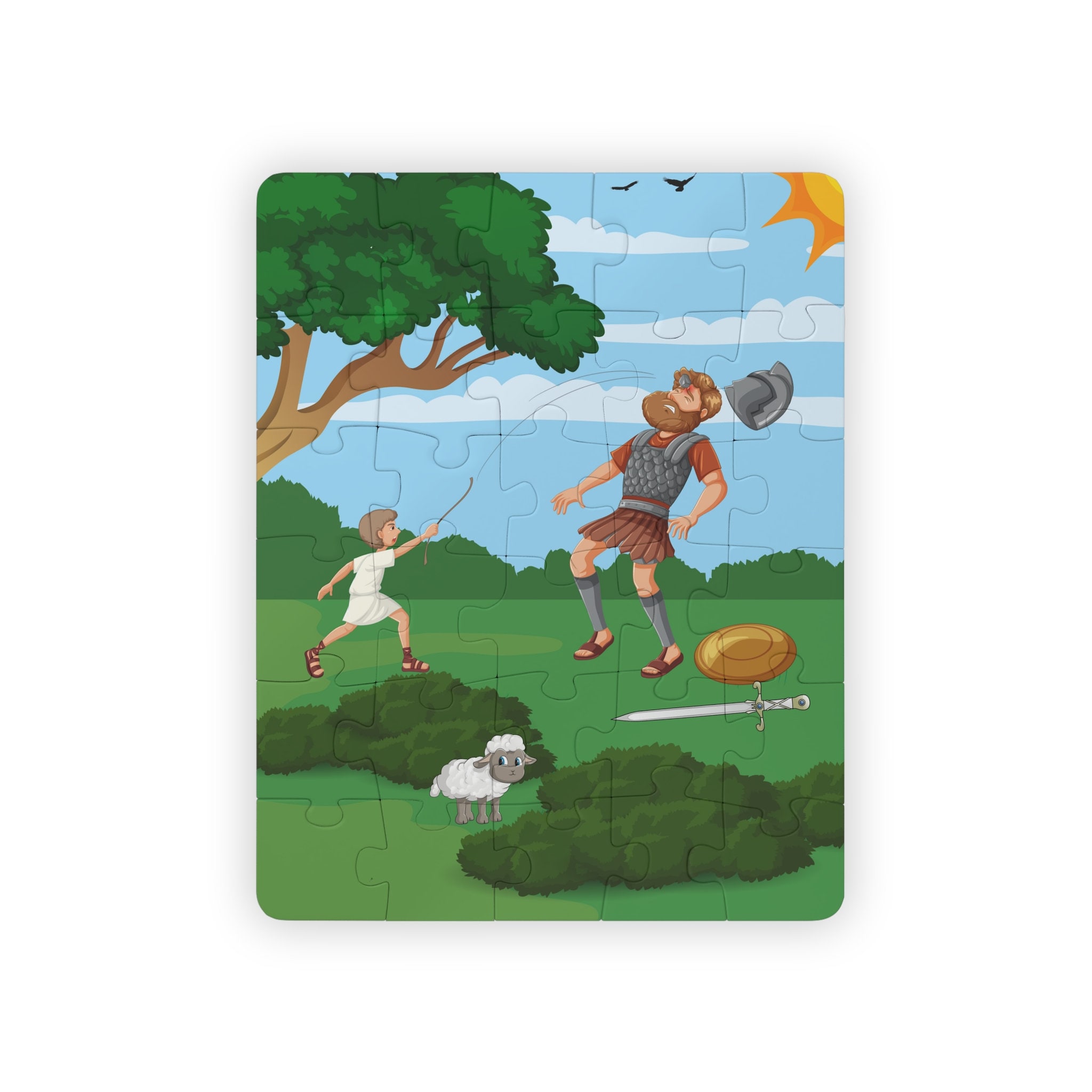 Bible-themed David and Goliath Kids' Puzzle, 30-piece David and Goliath ...